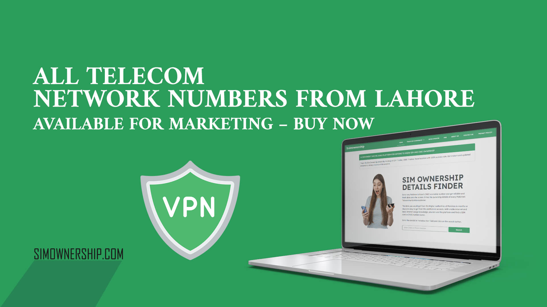 All Telecom Network Numbers from Lahore Available for Marketing – Buy Now - SIM Ownership Search